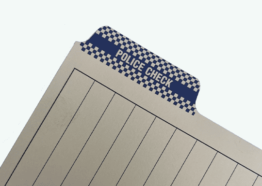 Police Check Tabbed Divider | Compact Business Systems Australia