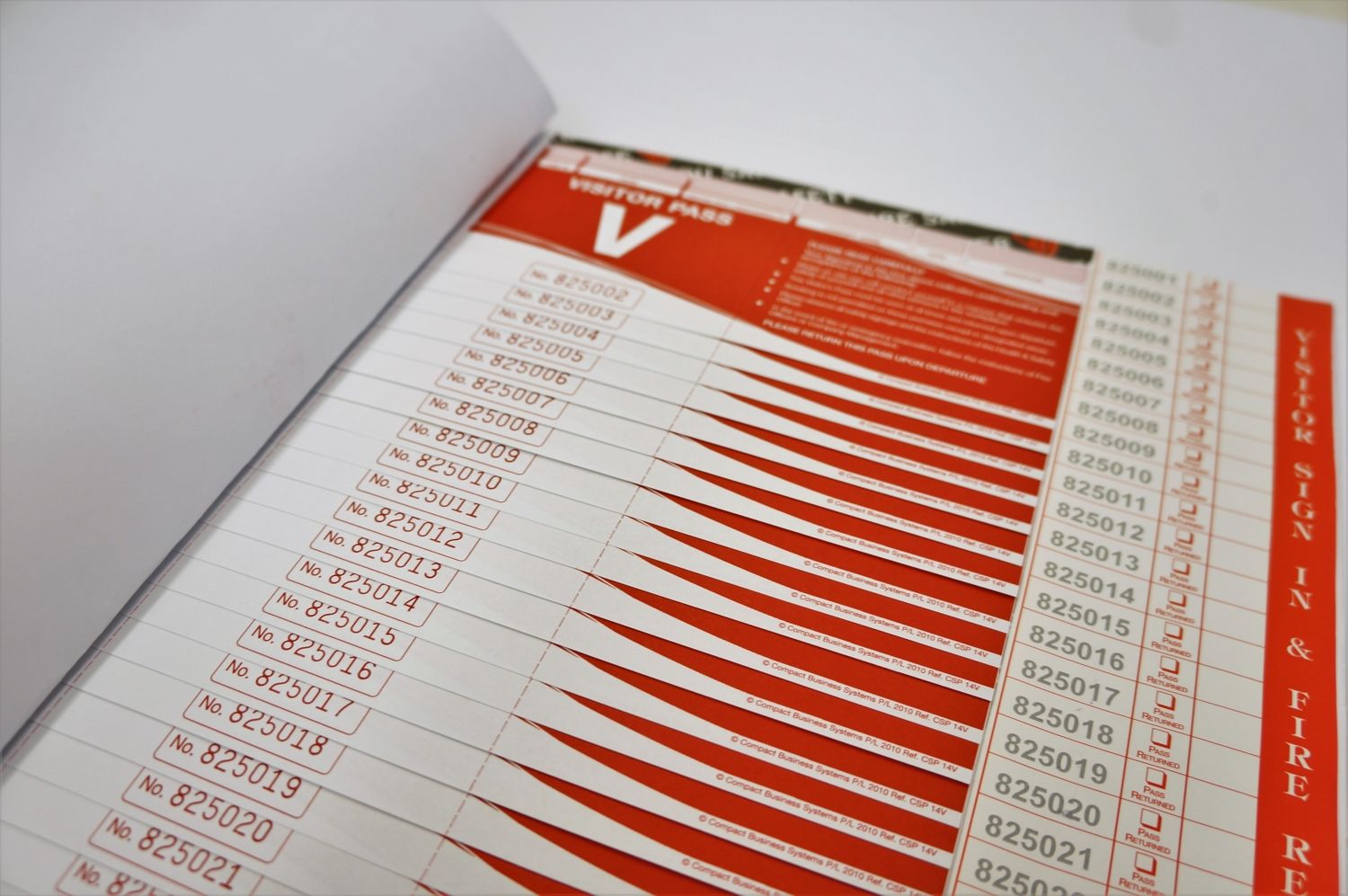 VIsitor Pass Books - Shop | Compact Business Systems Australia