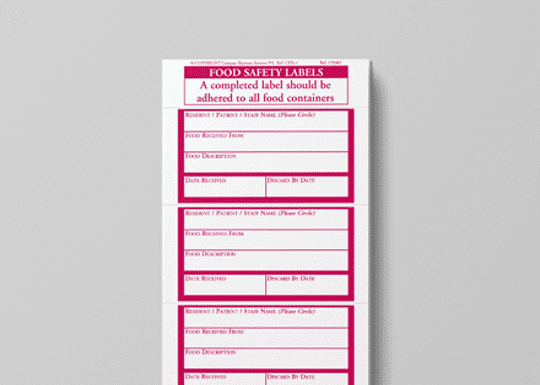 Food Safety Label Pads - Shop | Compact Business Systems Australia