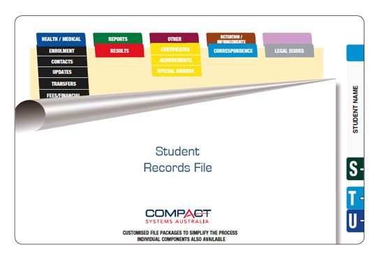 Fully Assembled Student Records File - Shop | Compact Business Systems ...