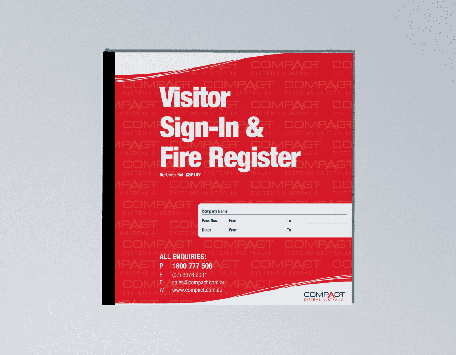 VIsitor Pass Books - Shop | Compact Business Systems Australia