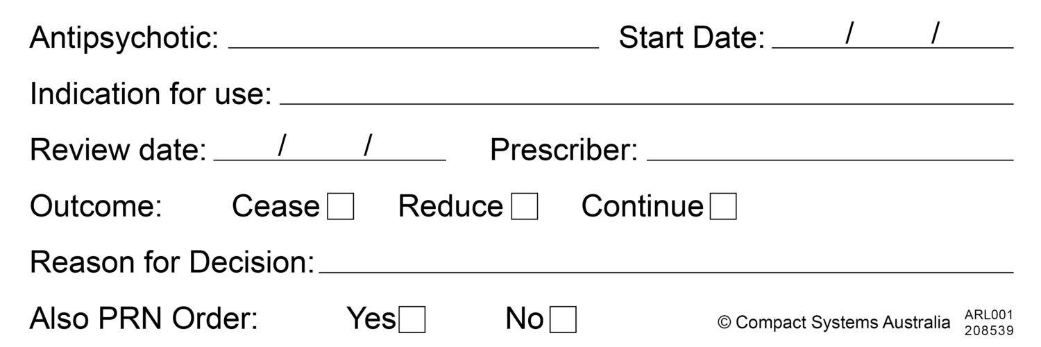 Antipsychotic Labels | Compact Business Systems Australia