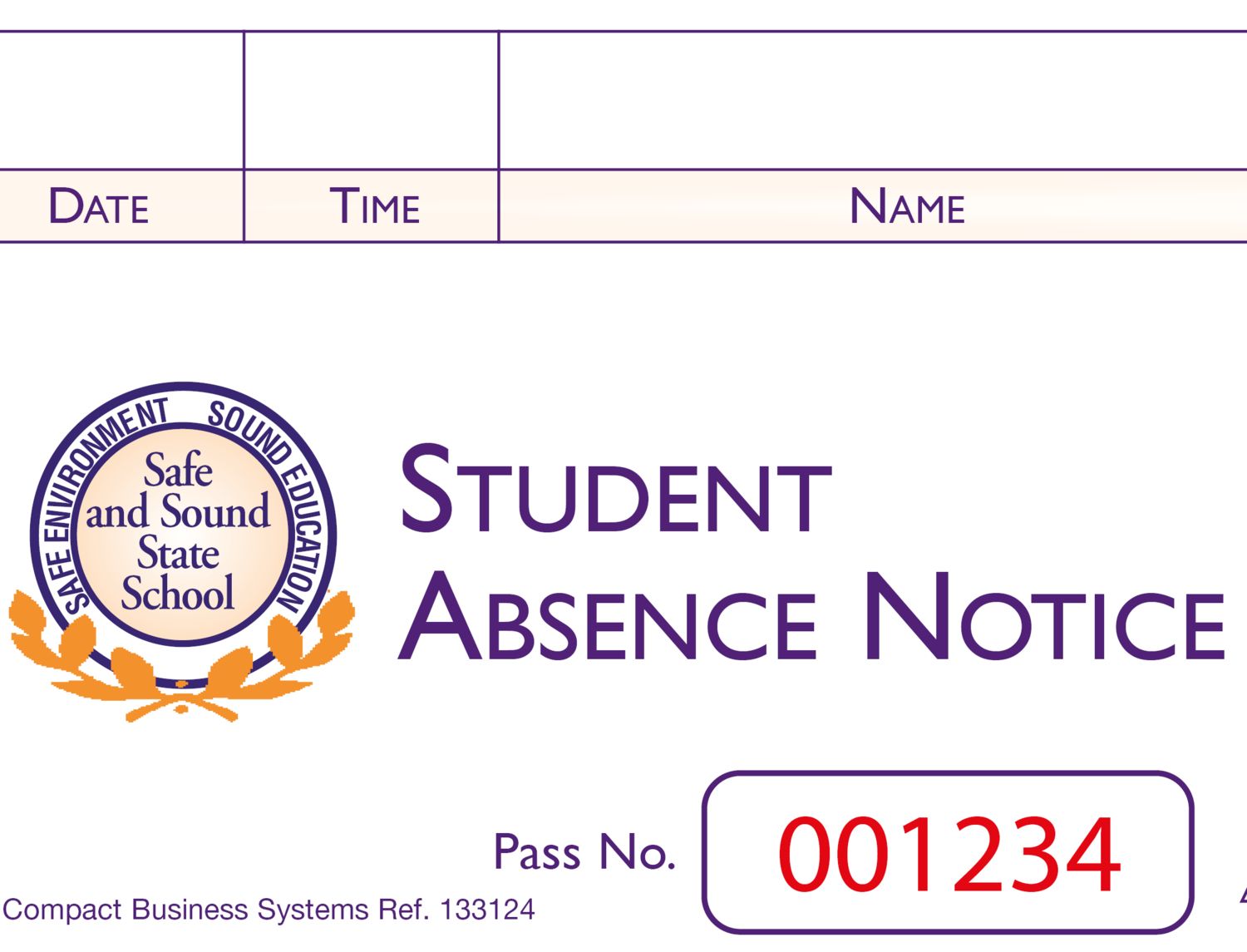 Student Absence Notice - Shop | Compact Business Systems Australia