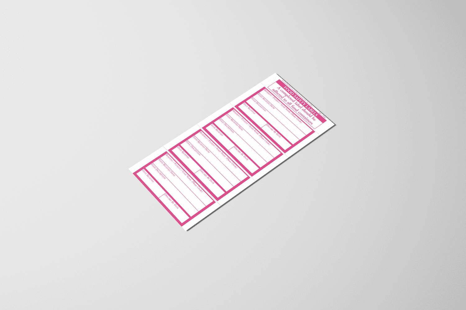 Food Safety Label Pads - Shop | Compact Business Systems Australia