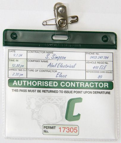 Contractor sign in books | Compact Business Systems Australia
