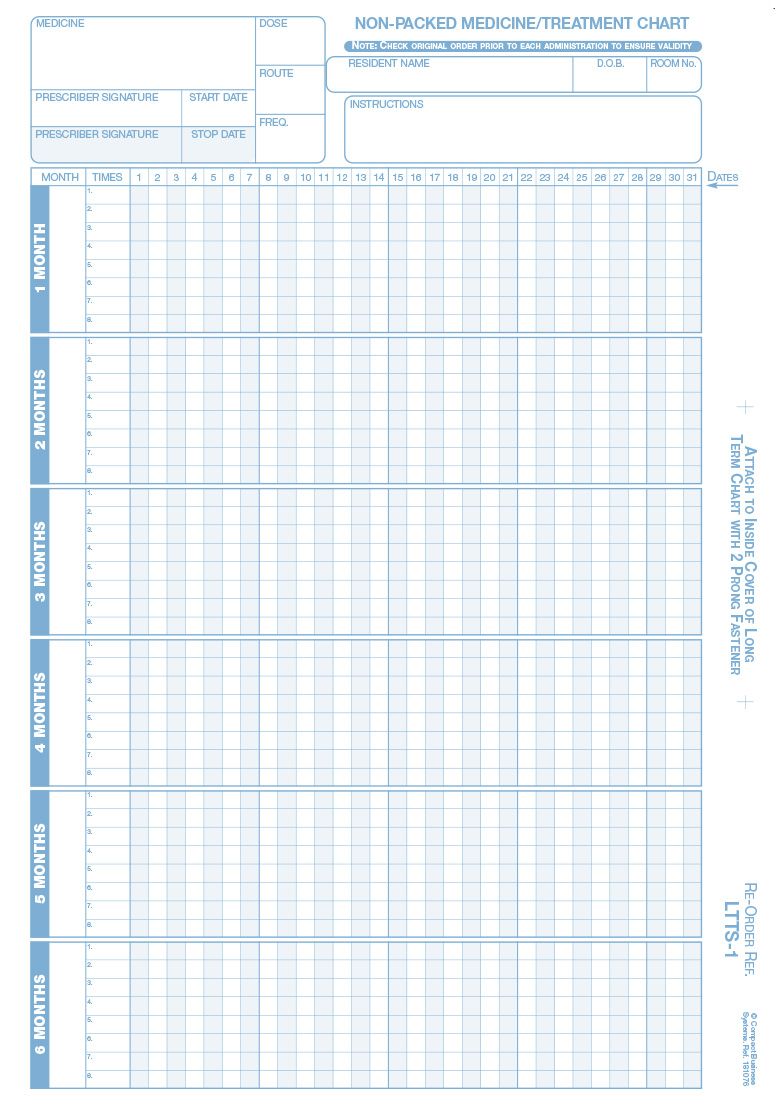 Long Term Treatment Charts - Shop | Compact Business Systems Australia