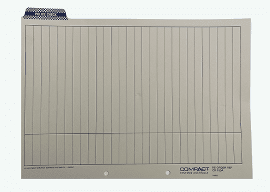 Police Check Tabbed Divider - Shop | Compact Business Systems Australia