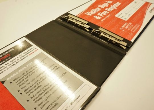 Visitor Pass Book Binder - Shop | Compact Business Systems Australia