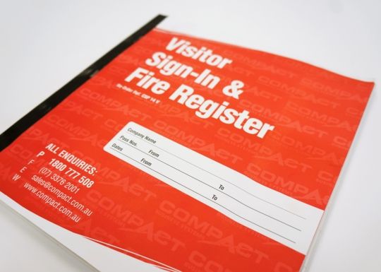 VIsitor Pass Books | Compact Business Systems Australia
