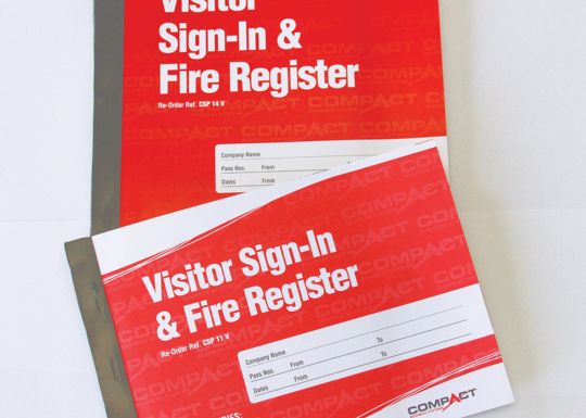 VIsitor Pass Books | Compact Business Systems Australia